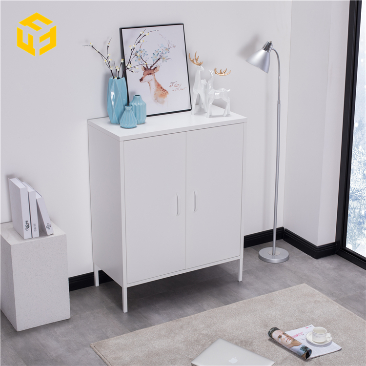 Modern Nordic Style Mini Storage Cabinet Locker with 2 Adjustable ...