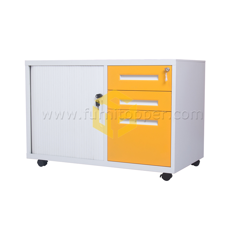 Office Filing Storage Fully Assembled Mobile Metal Filing Cabinet ...