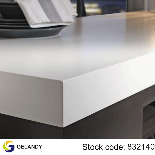 High Class High Gloss Pure White Kitchen Acrylic Solid Surface ...