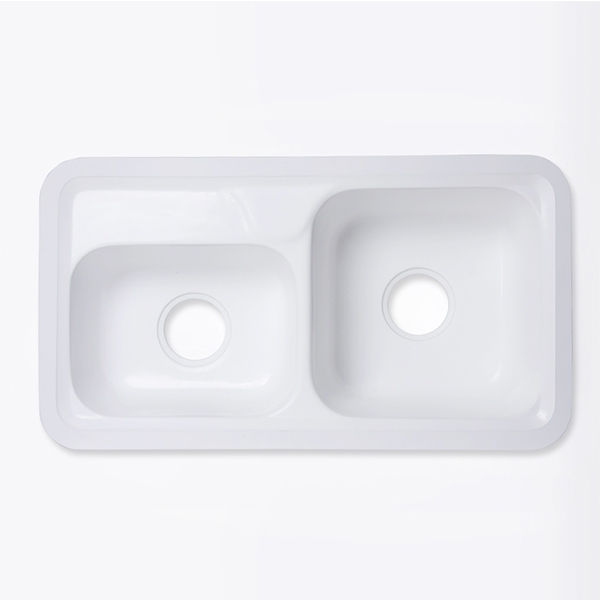 110 Pure White Solid Surface Wash Basin Sink For Bathroom