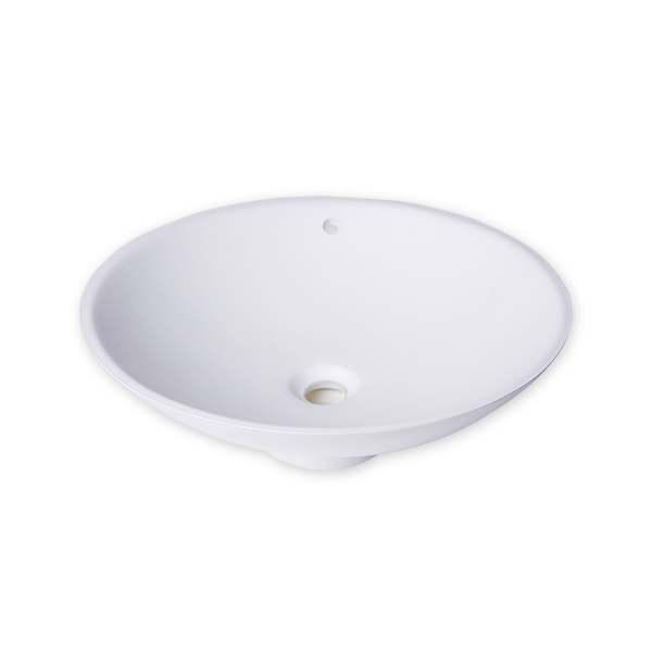 Solid Surface Wash Basin,Acrylic Solid Surface Basin,Round Bathroom Sinks-Gelandi