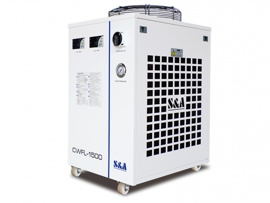 Water chiller units CWFL-1500 with environmental refrigerant for fiber ...