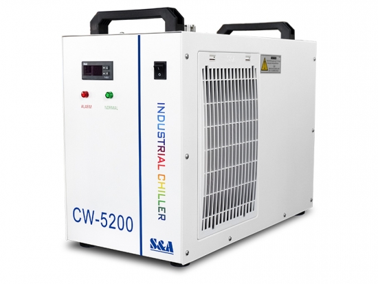 CW-5200 water cooled chiller for cooling UV LED exposure machine ...