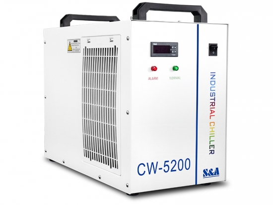 CW-5200 water cooled chiller for cooling UV LED exposure machine ...