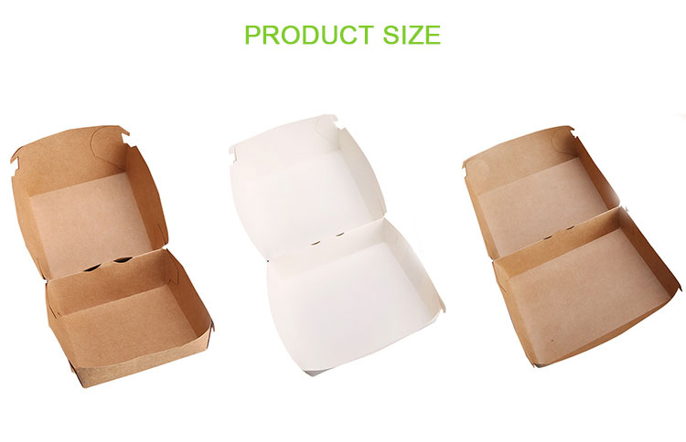 Kailai Packaging Disposable Burger Paper Box Takeaway Paper