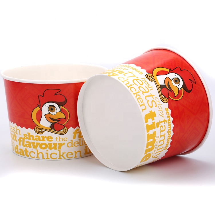 KaiLai Packaging - Disposable take away paper fried chicken bucket ...