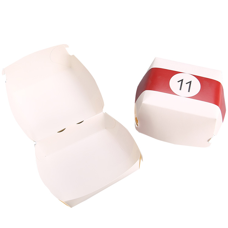 Kailai Packaging Disposable Burger Paper Box Takeaway Paper