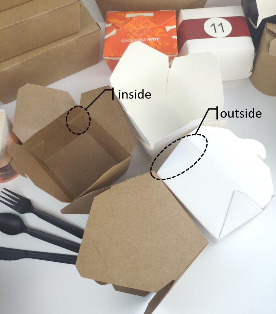 Kailai Packaging Take Out Food Container Wholesale Kraft Paper Salad