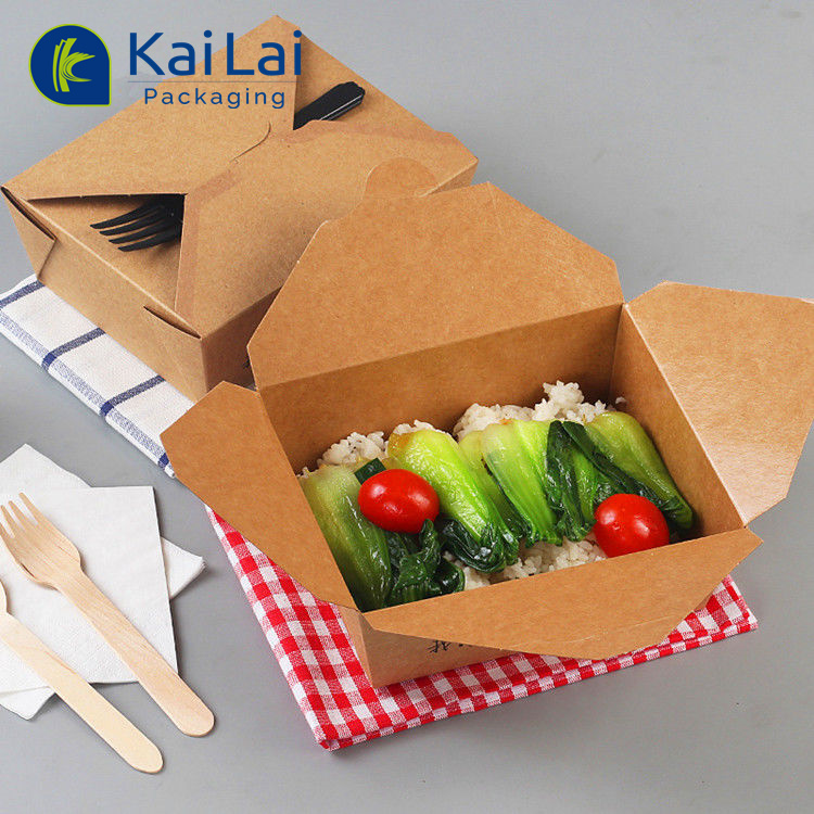 KaiLai Packaging - Folding paper takeout box disposable food container ...