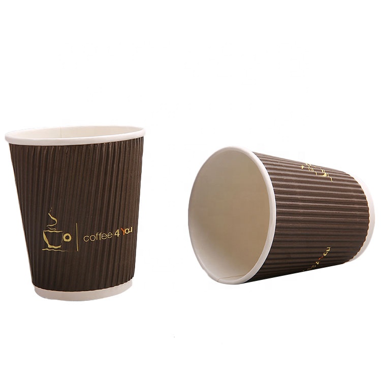 Kailai Packaging Hot Sale Disposable Paper Ripple Wall Cups Wholesale