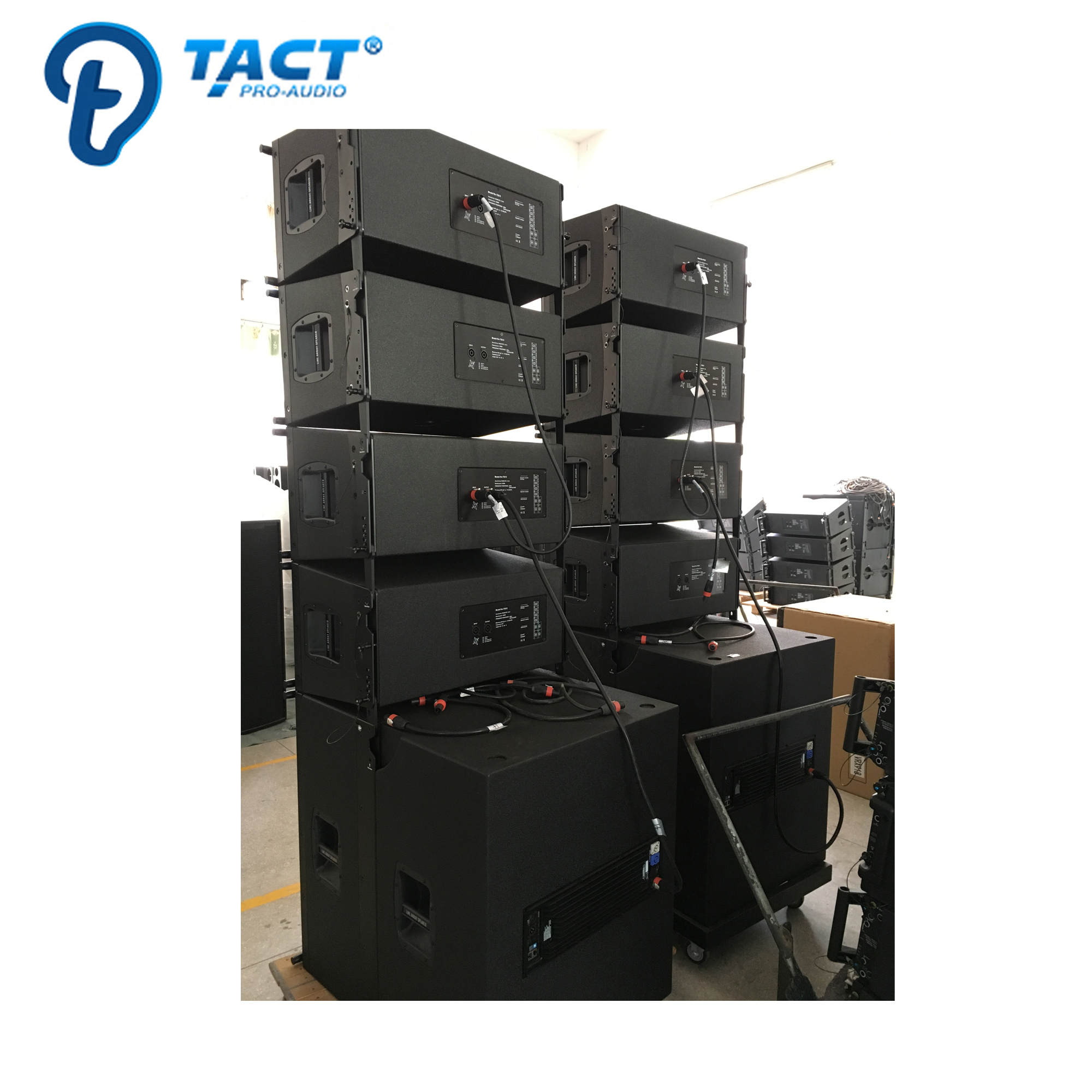 TACT - Powerful single 12 inch active professional outdoor or in door show line array speaker ...