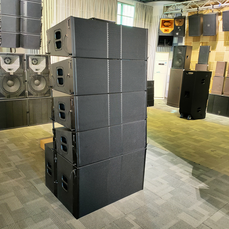 TACT - Active line array speaker system double 10 inch with dsp ...