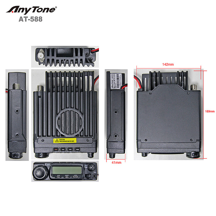 Anytone - Anytone AT-588 VHF Mobile radio transceiver with High power ...