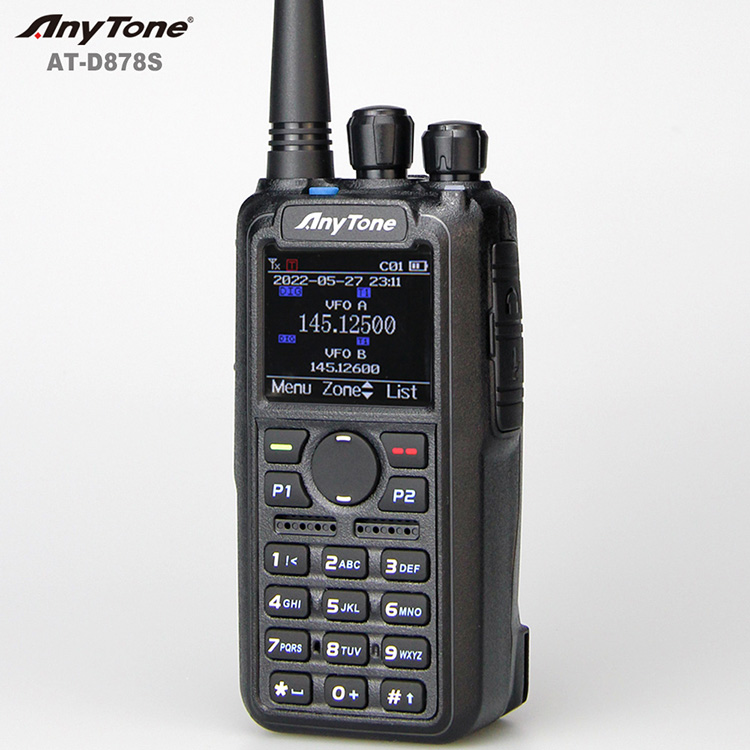 Anytone - Anytone AT-D878S 66-88Mhz DMR portable Two way radio with GPS BT function Walki talki ...