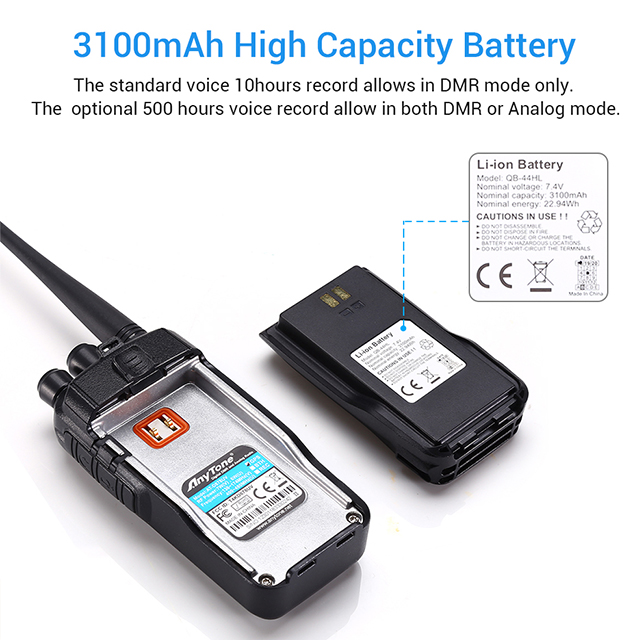 Anytone - Anytone AT-D878UV DMR Dual band with GPS Digital Walkie ...