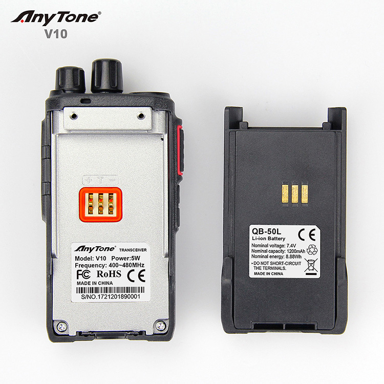 Anytone - Anytone v10 Two way radio 16 channels High power 5W walkie ...