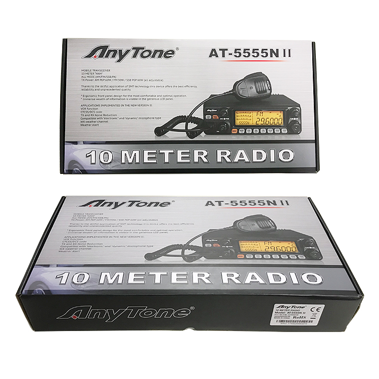 Anytone - Anytone AT-5555N II High Power 60w 27mhz CB Transceiver with Large LCD Display Topsale ...