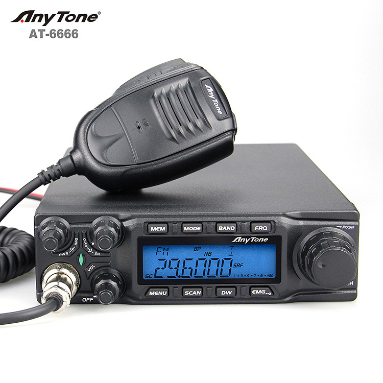 AnyTone AT6666 CB Radio: 27mhz SSB AM FM, 60W High Power