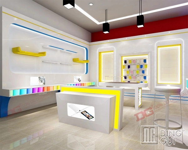 Mobile Shop Interior Design Ideas China Customized Colorful Phone Shop