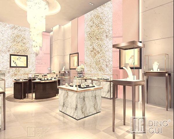 DG Showcase Jewelry Store Display Cabinet Luxury Jewellery Showcases ...