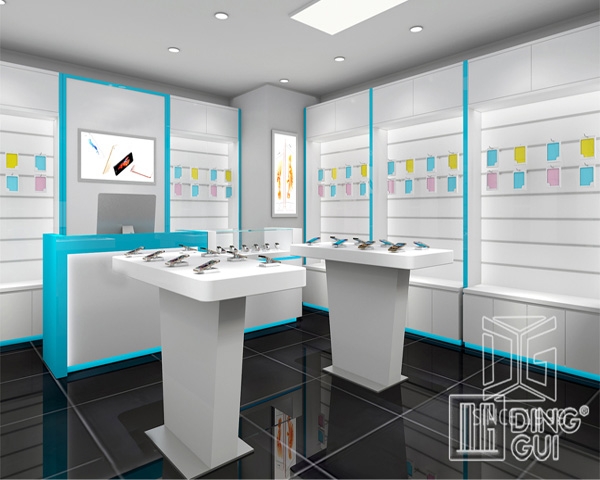 EL73 Stylish commercial mobile phone shop counter design_