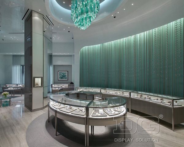 DG Showcase Jewelry Store Layout Cabinets Design Luxury Display Showcase