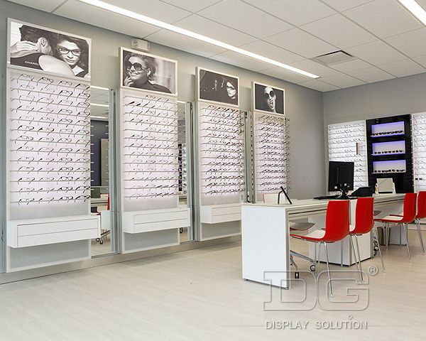 DG Showcase Custom Optical Showcase Cabinets Eyeglass Display Case