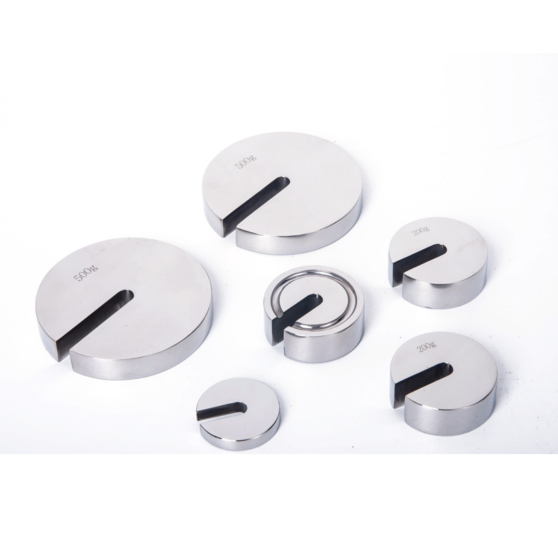 F2 M1 Class OIML Round Opening Weight Slotted Hooked Weight Set