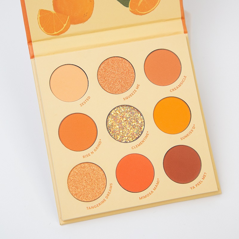 Banffee 9 color eyeshadow palette pink peach orange nude rose eyeshadow palette Banffee Makeup