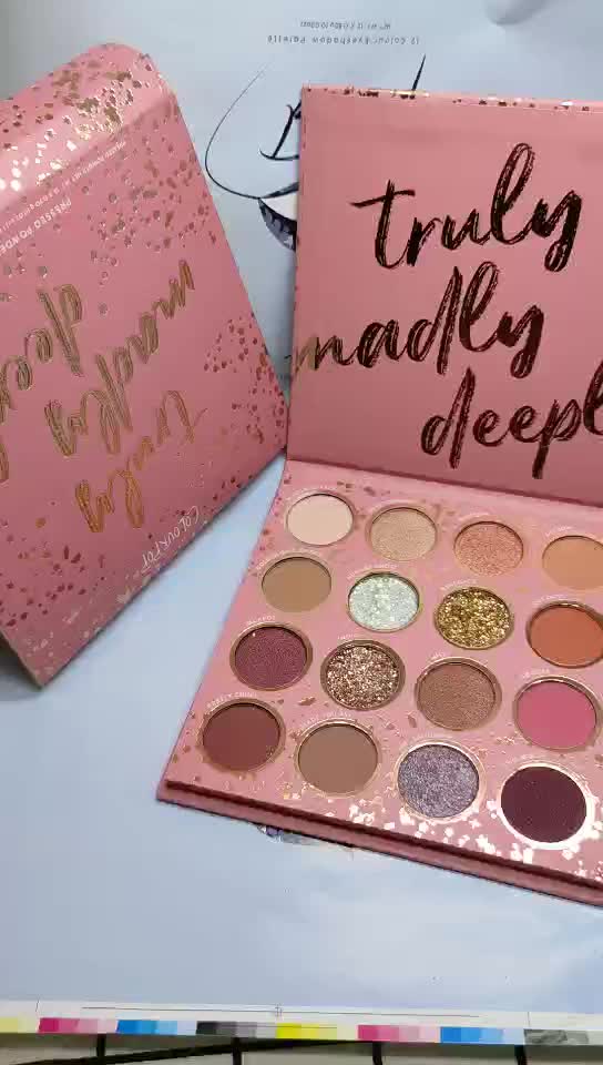 Banffee maquillaje de alta calidad 16 sombras pigmentadas paletas de ...