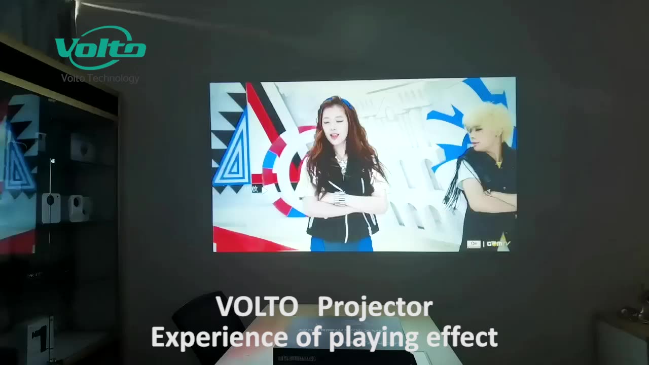 Volto Projector - Micro LED Lamp Hometheater Pocket Projector Gifts For ...