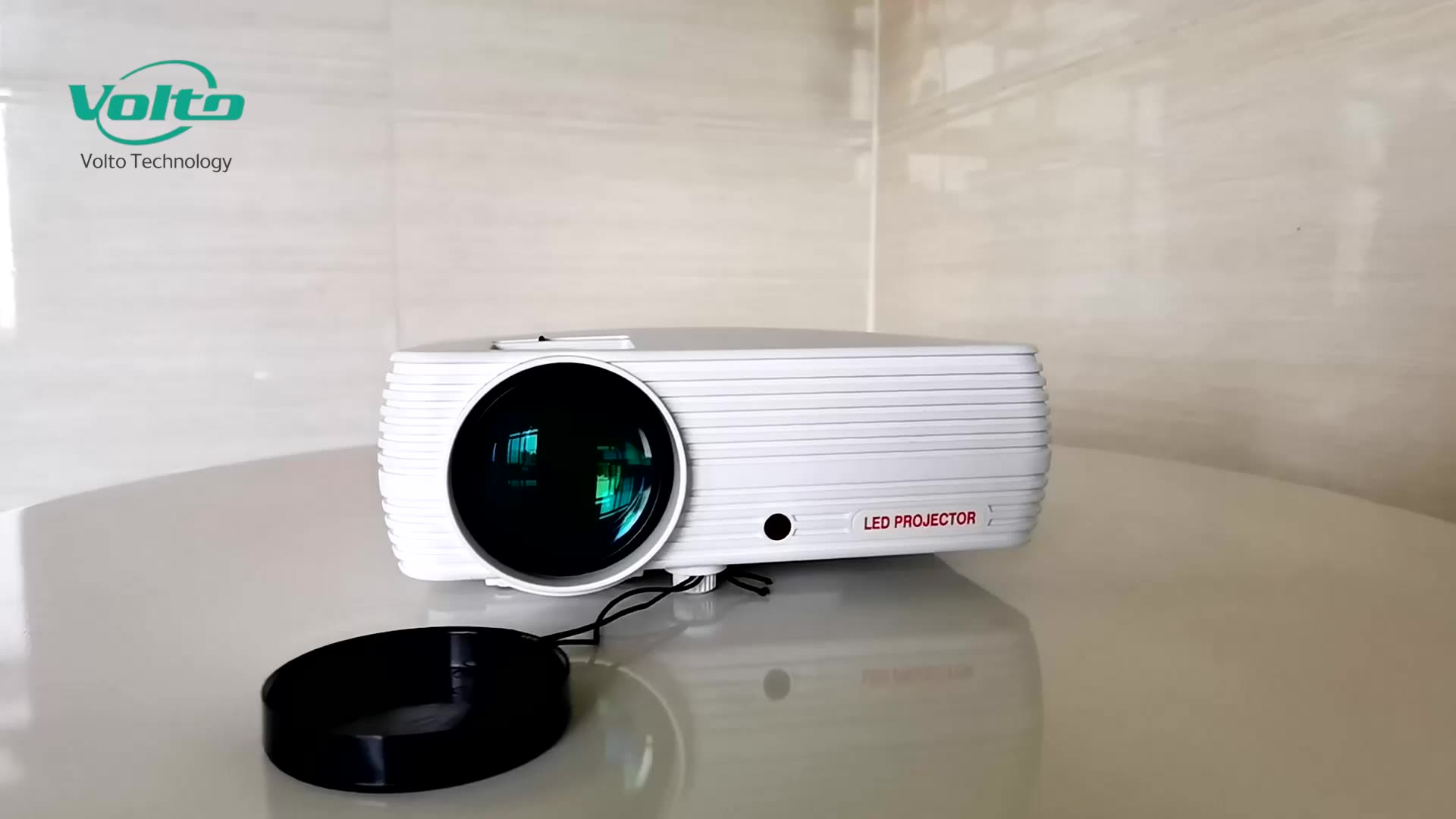 Volto Projector - LED Projector 4K Video LCD Mini Projector Home ...