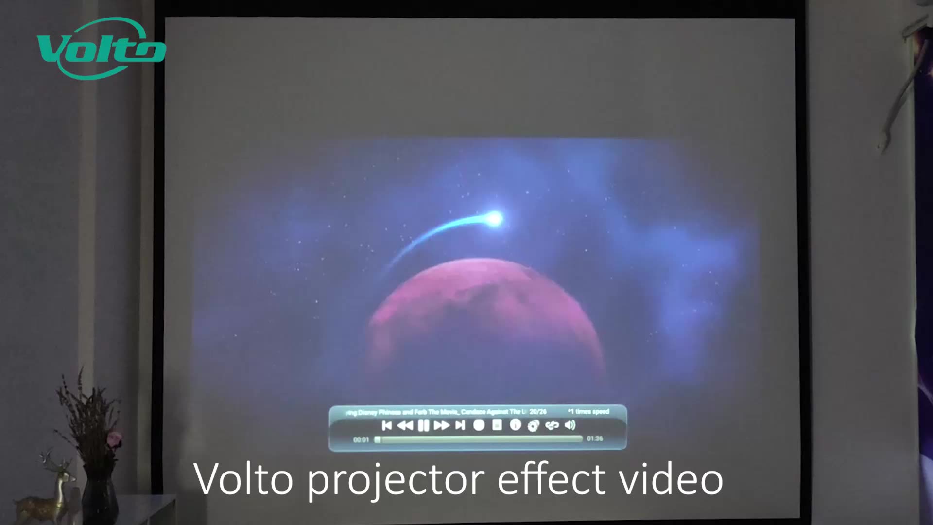 Volto Projector - Tv Native 1920X1080p LCD Screen Digital projector 4K ...