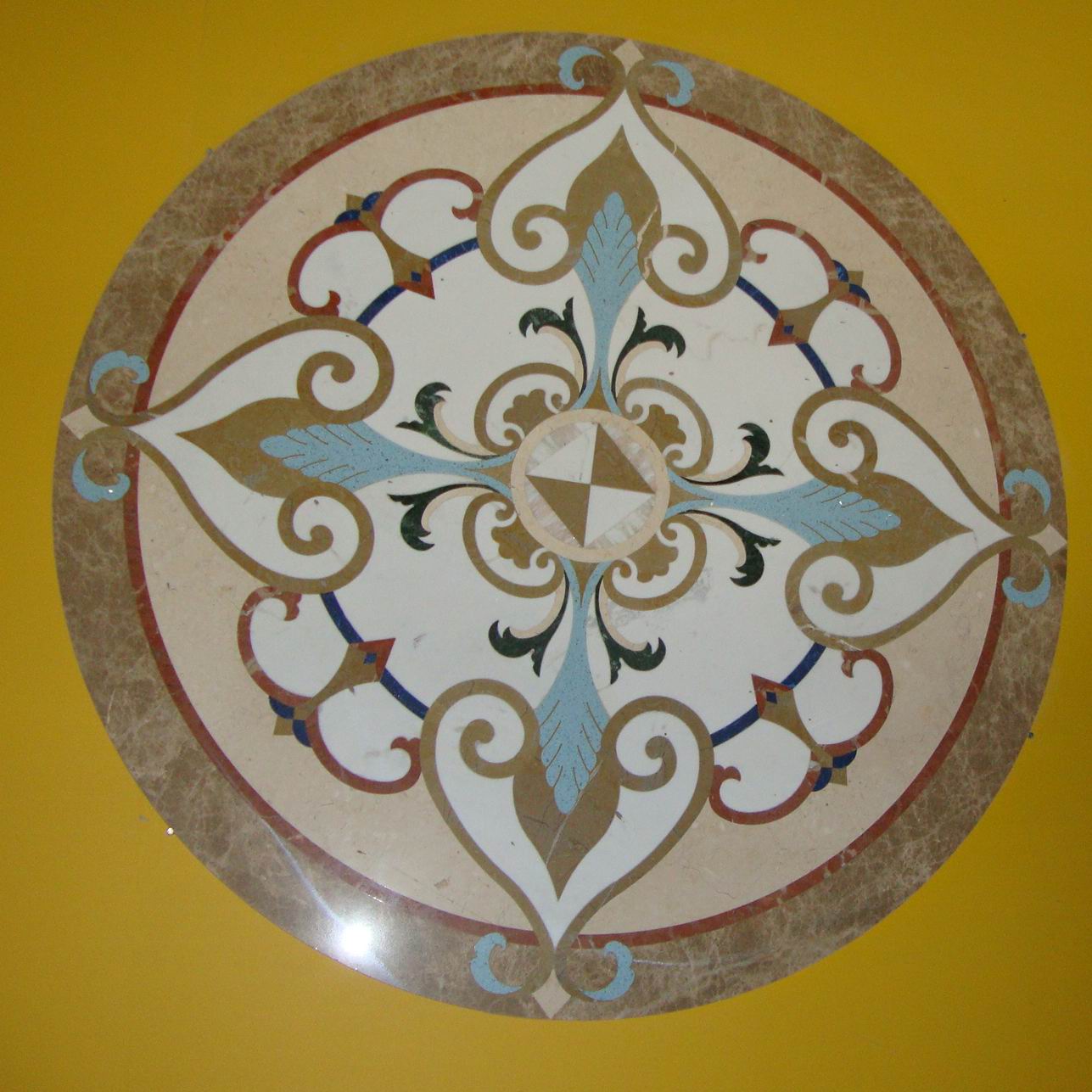 Customized waterjet marble flower design pattern tiles manufacturers ...