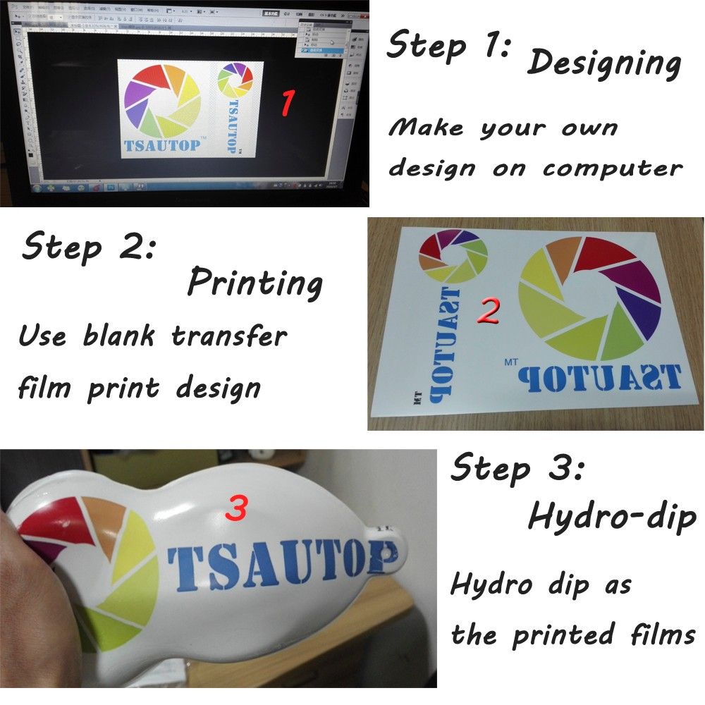 TSAUTOP ECO Blank Film Custom Pattern Hydro Dipping Materials ...