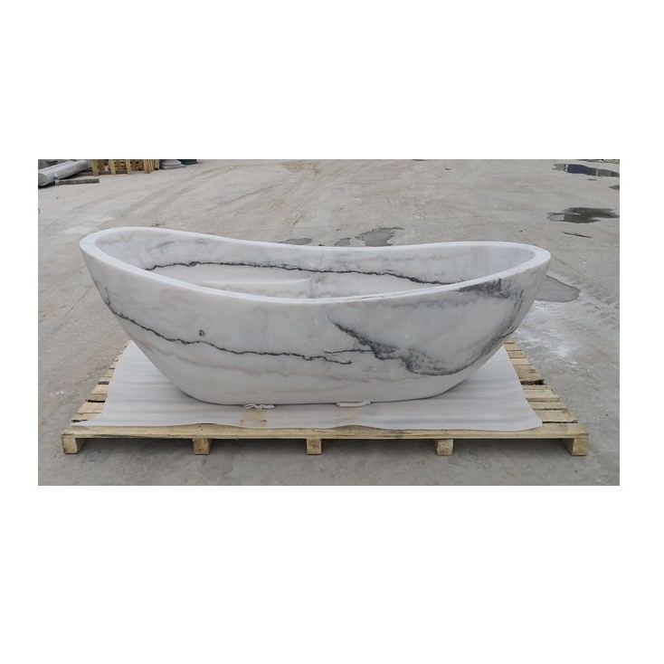First Stone - High Quality Chinese White Marble Boat Freestanding Used ...